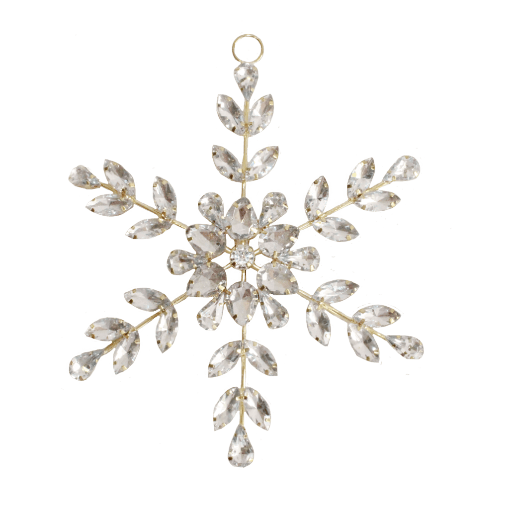 Silver/Gold Gem Snowflake - Samx Trading